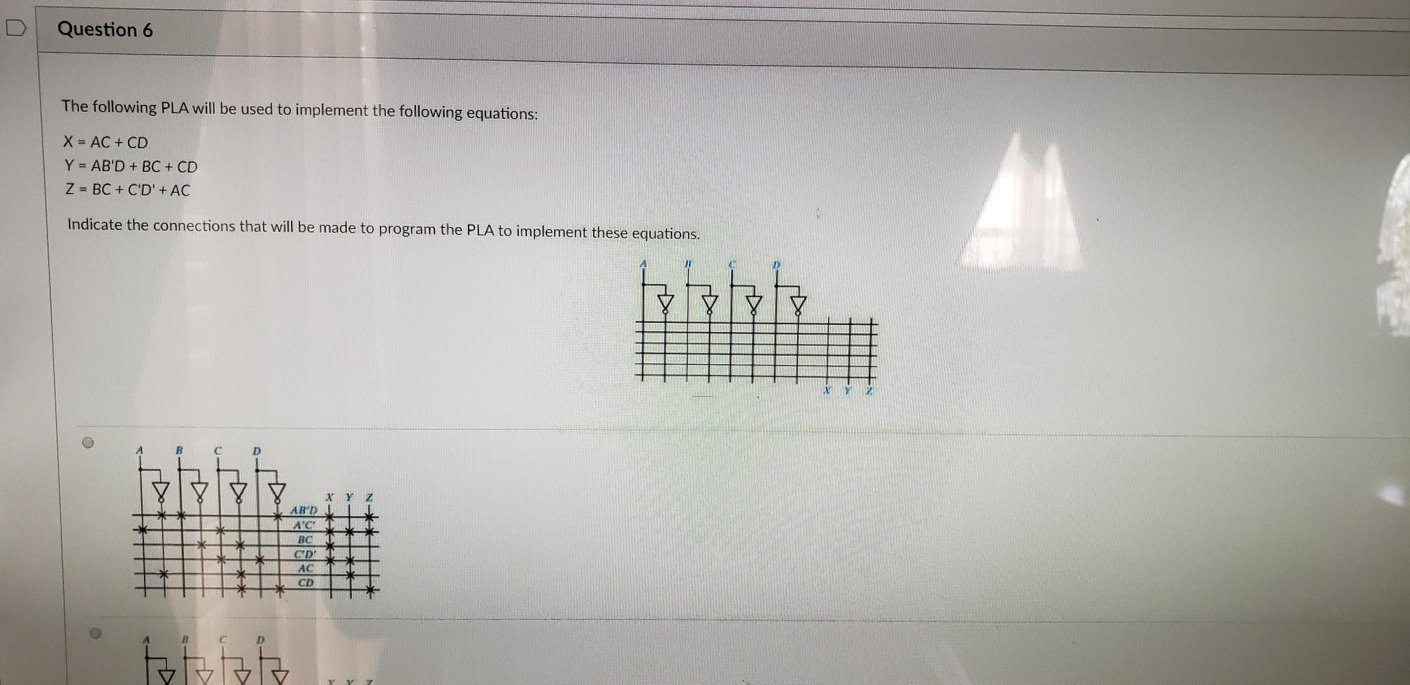 Solved Question 6 The Following Pla Will Be Used To 