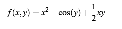 Solved Given the function f (x,y) ﻿of two real variables | Chegg.com