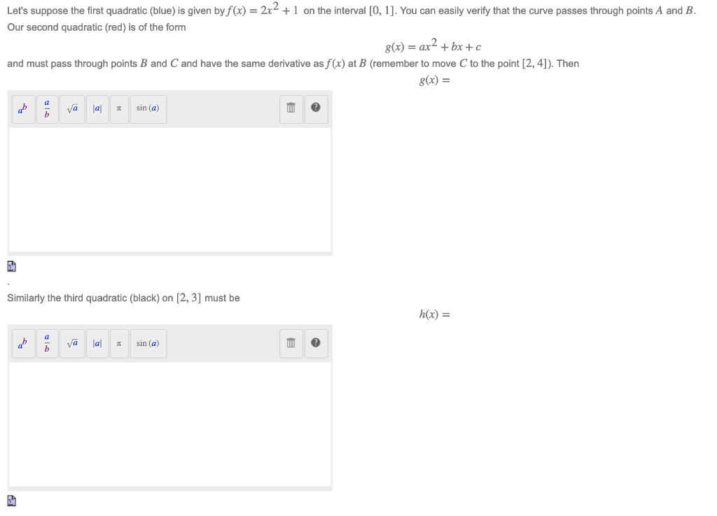 Solved In the theory of splines, we try to find simple | Chegg.com