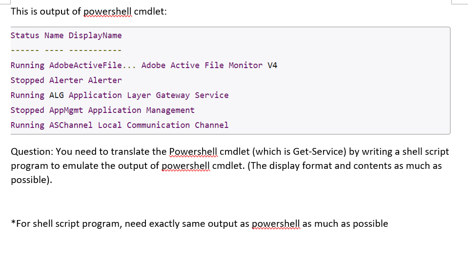 Solved Linux Operating System Powershell Bash Shell