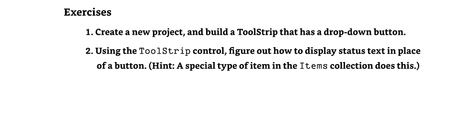Solved Exercises 1. Create a new project, and build a | Chegg.com