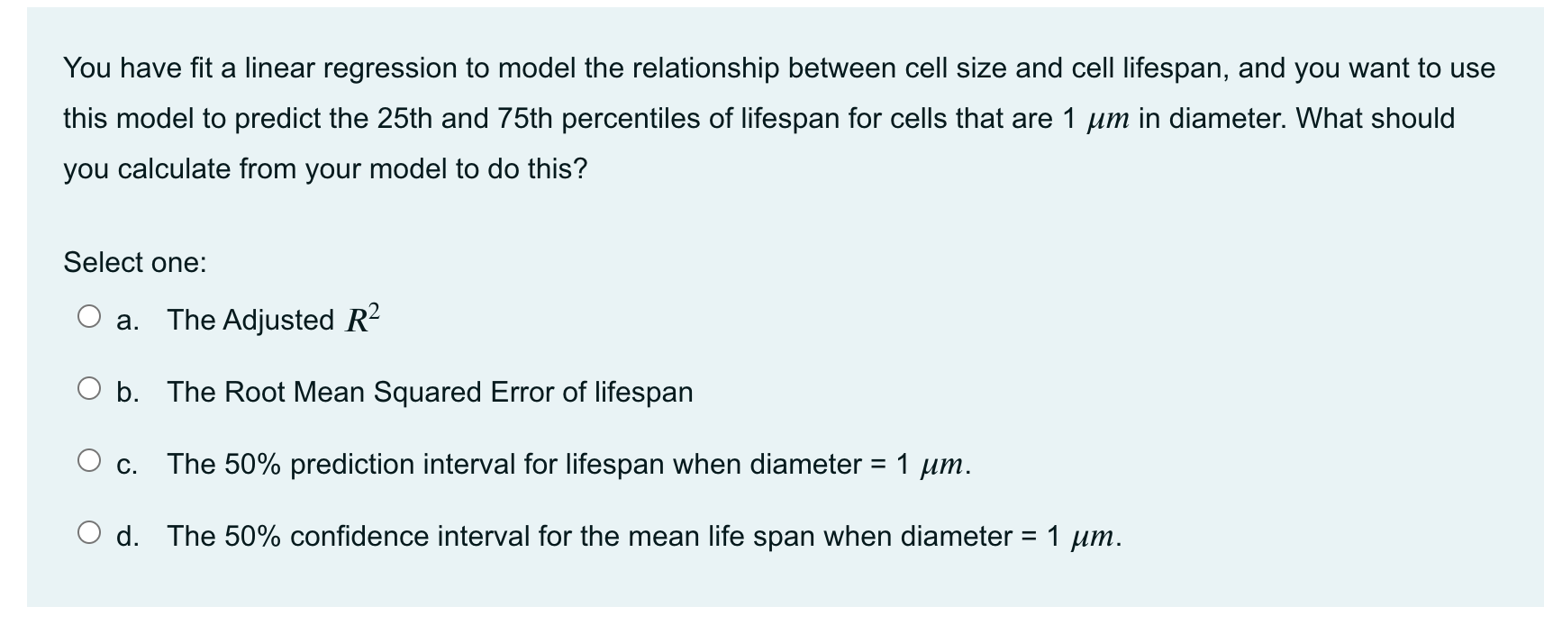 Solved You have fit a linear regression to model the | Chegg.com