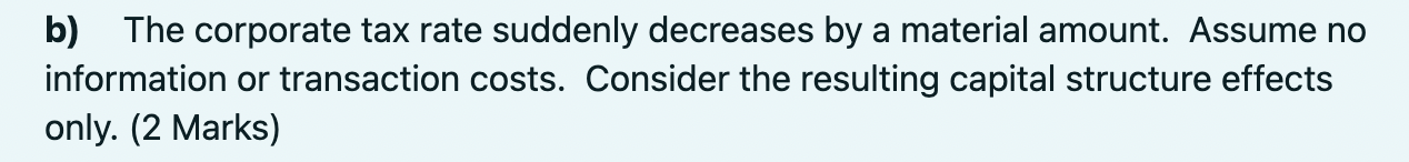 Solved firm value will (decrease/increase/remain | Chegg.com
