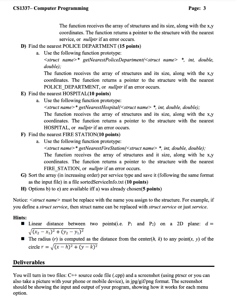 Solved In this assignment, you will write a small C++ | Chegg.com