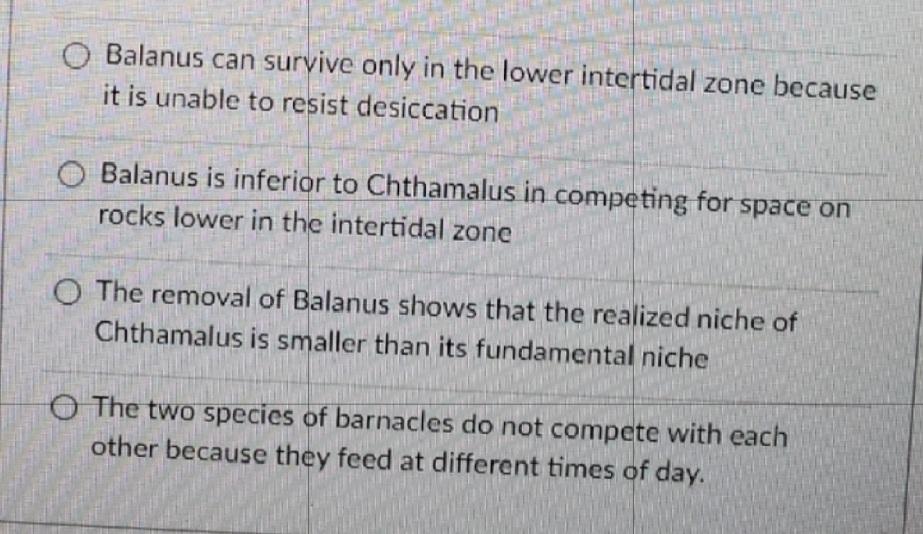 Solved Joseph Connell did a famous experiment where he | Chegg.com