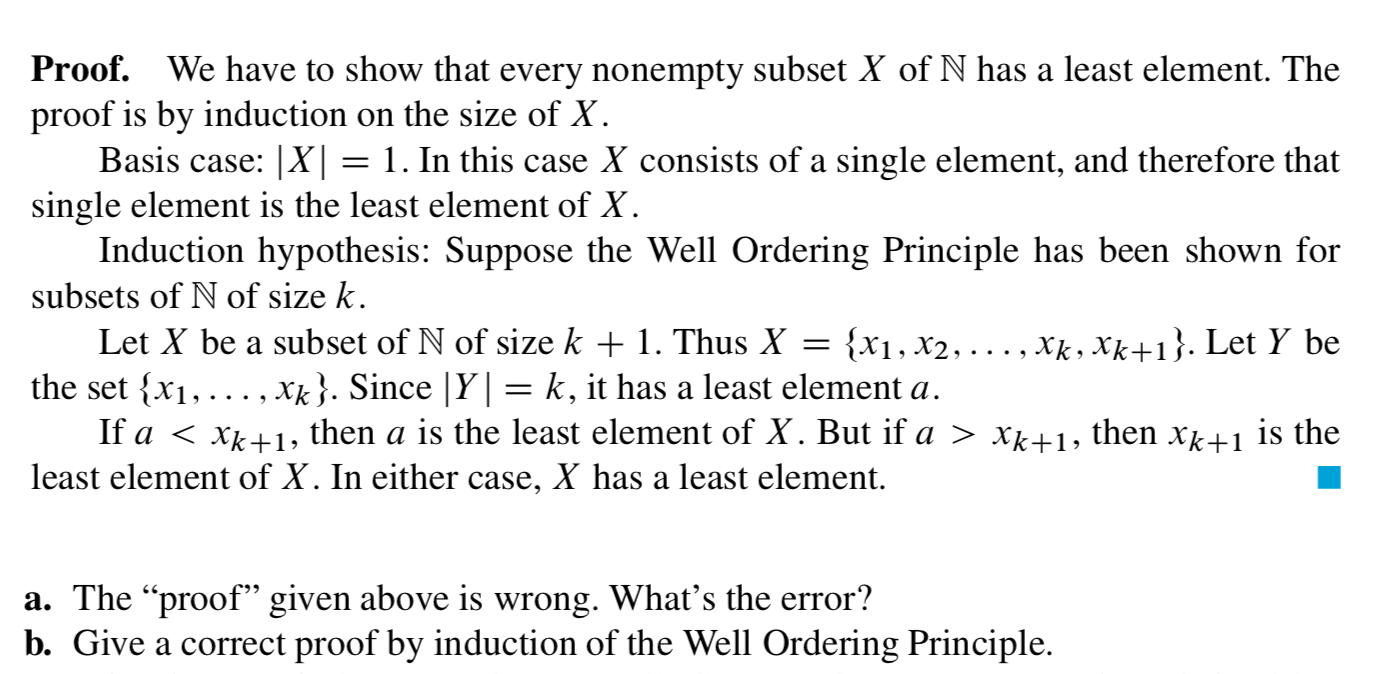 Solved Proof. We have to show that every nonempty subset X | Chegg.com