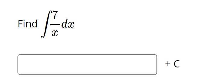 Solved Find - da + C | Chegg.com