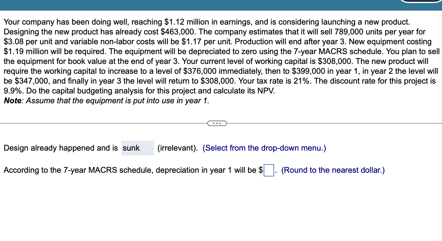 Solved Your company has been doing well, reaching $1.12 | Chegg.com