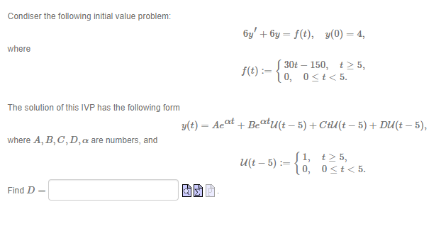 Solved Consider the following initial value problem: ' | Chegg.com