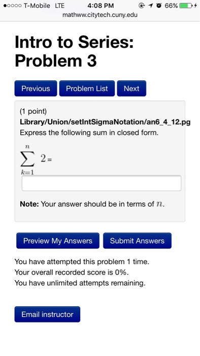 Solved Express the following sum in closed form. sigma^n_k | Chegg.com
