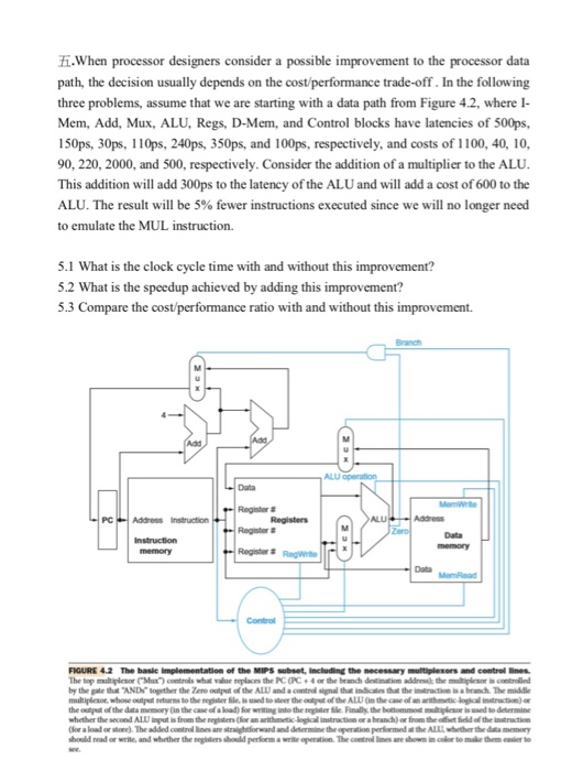 Solved 五.when processor designers consider a possible | Chegg.com