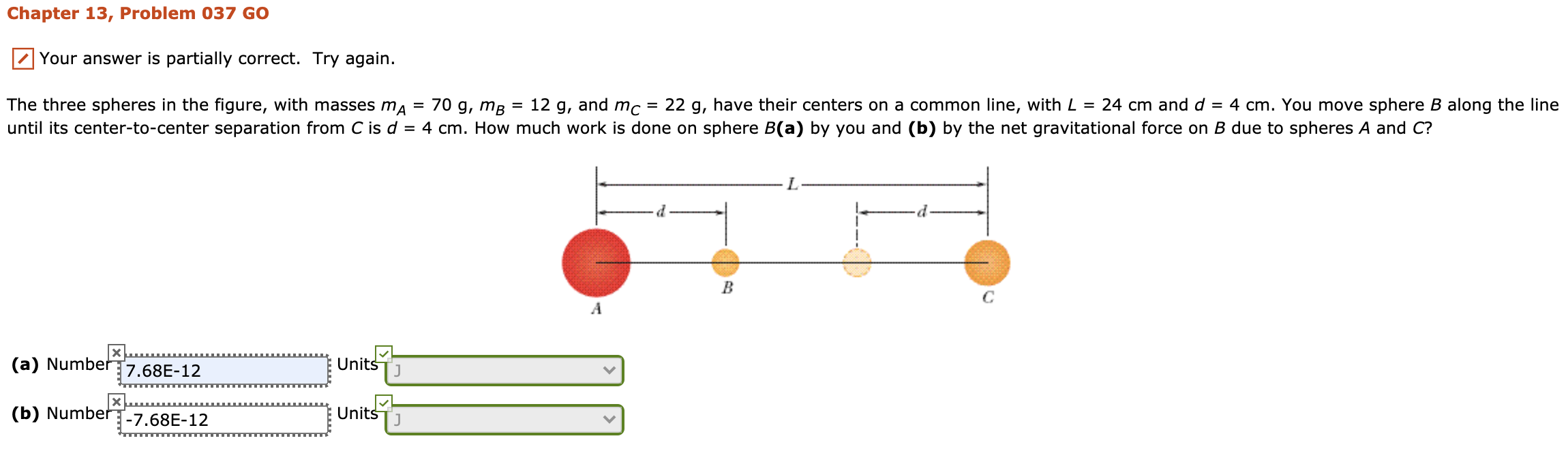 Solved Chapter 13, Problem 037 GO Your answer is partially | Chegg.com