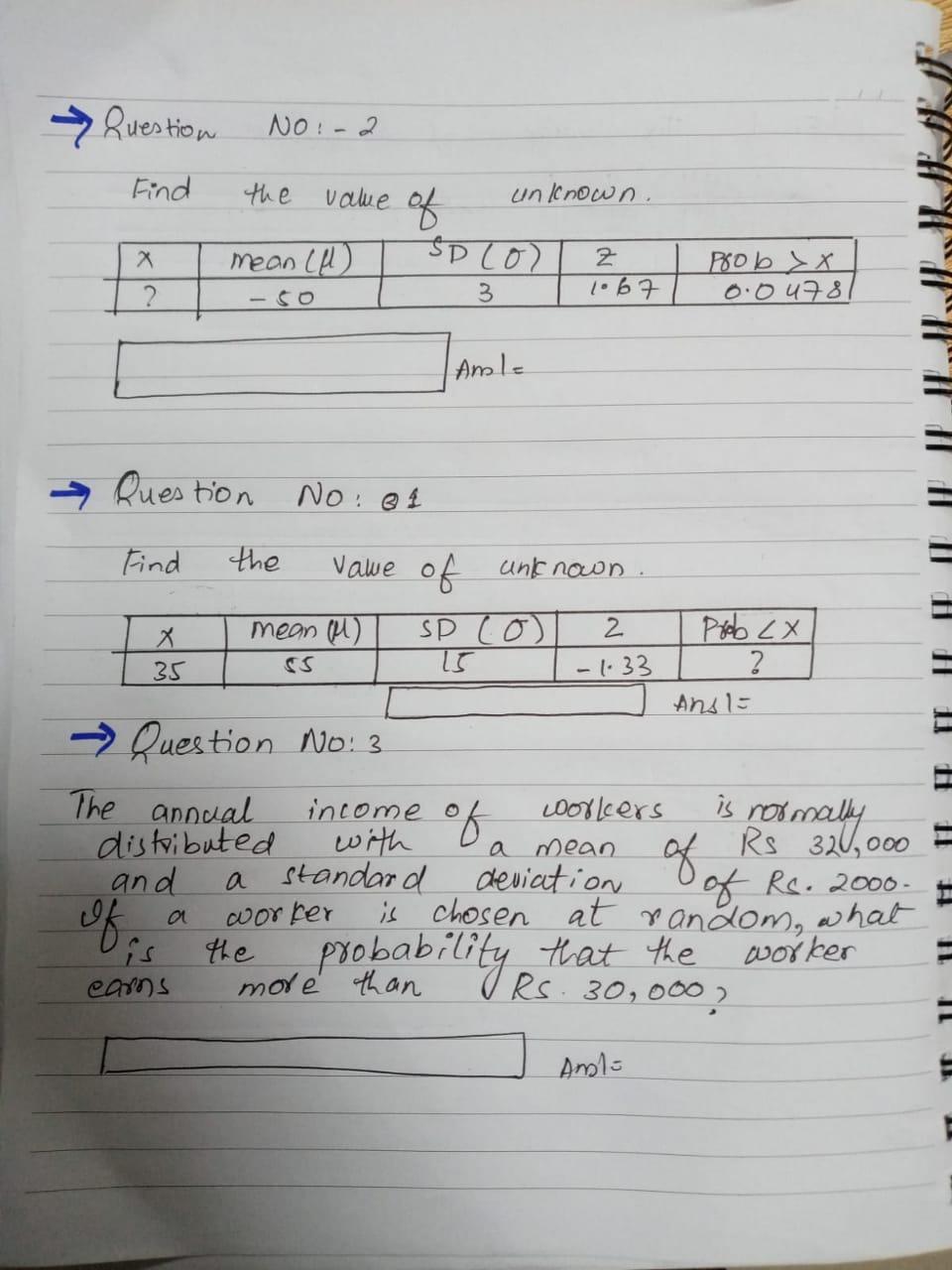 Solved → Ruestion No: −2 Find the value of unknown. → | Chegg.com