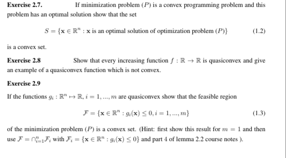 [solved] Exercise 2 7 If Minimization Problem P Is A Con