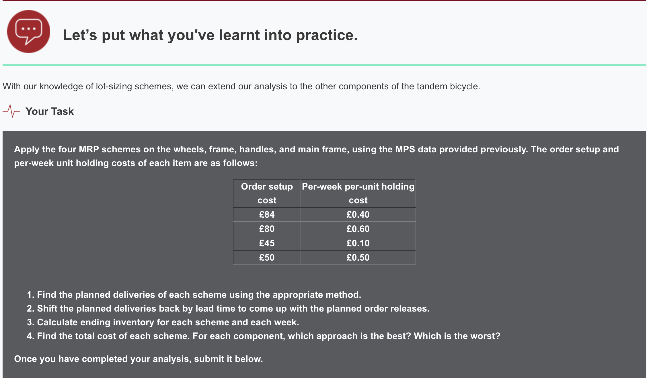 Solved Let's put what you've learnt into practice. With our | Chegg.com