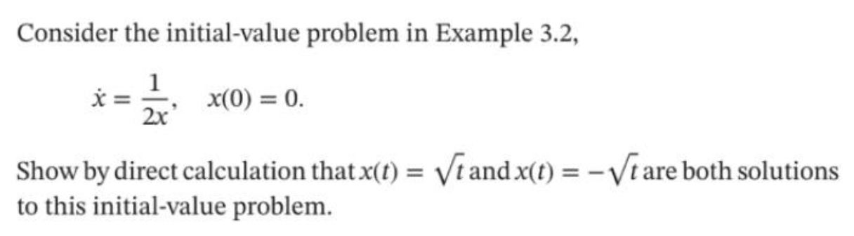 Solved Consider the initial-value problem in Example 3.2, | Chegg.com