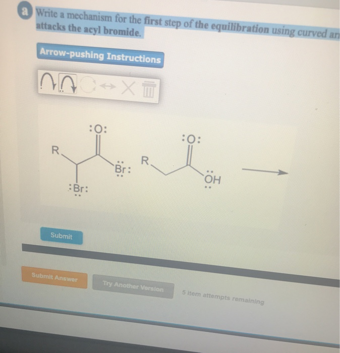 Solved Write a mechanism for the first step using curved | Chegg.com