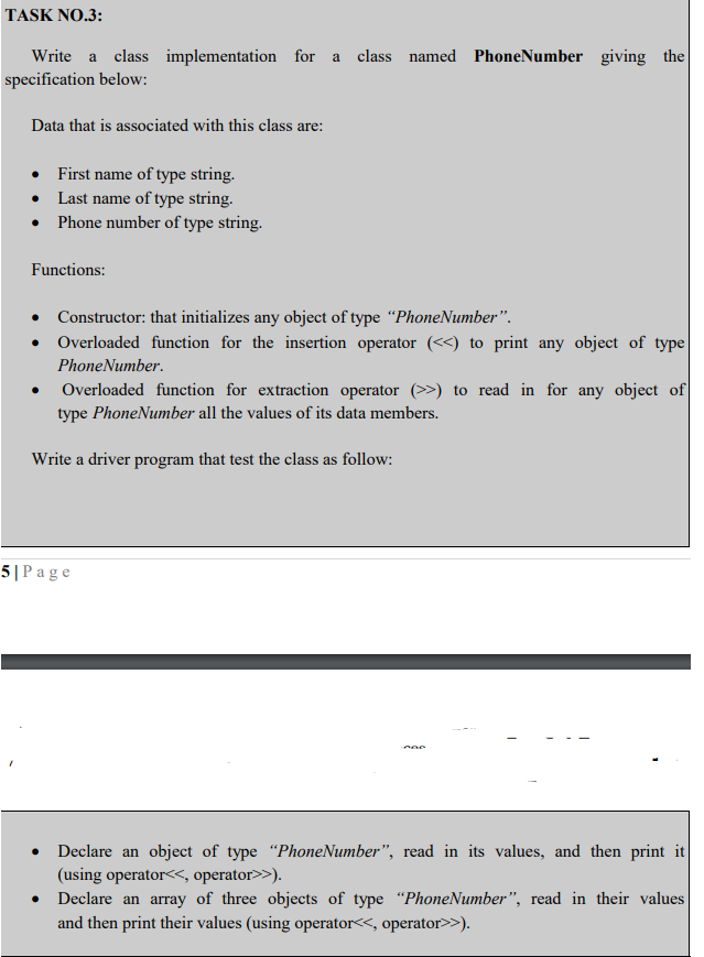 Solved Task No3 Write A Class Implementation For A Class 1310