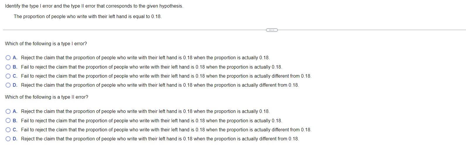 Solved Identify the type I error and the type II error that | Chegg.com