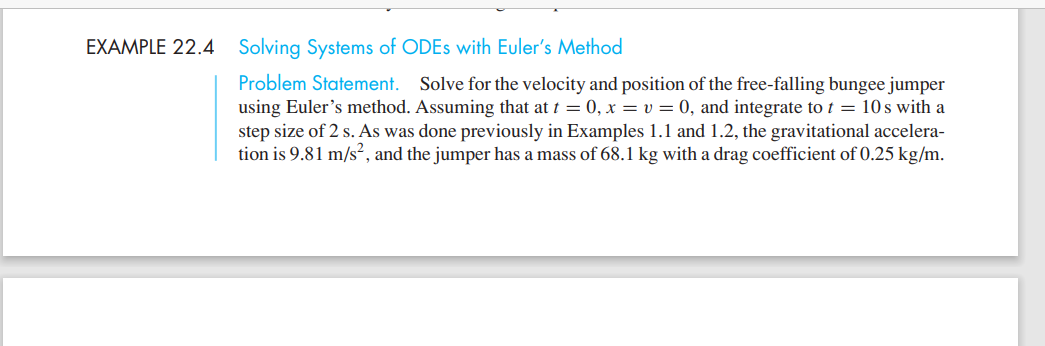 Solving Systems of ODEs with Euler's Method Problem | Chegg.com