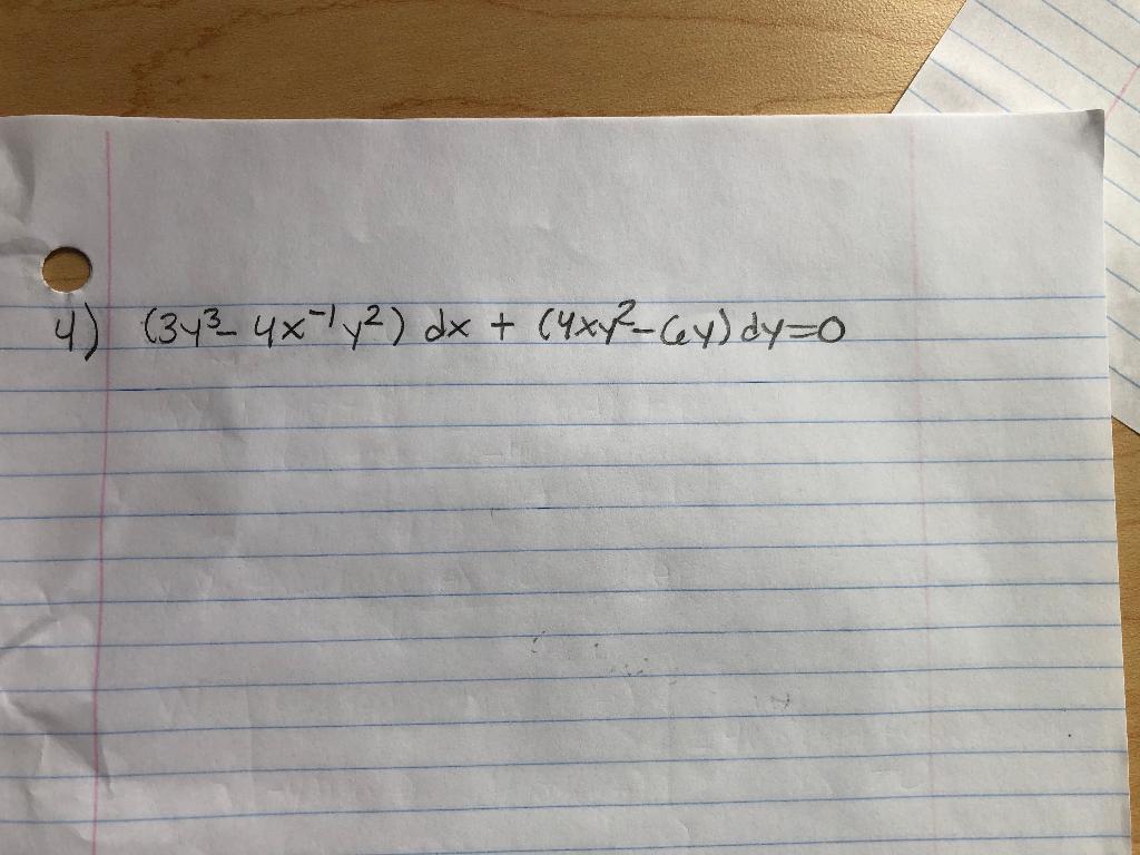 Solved Find an integrating factor of the form x"ym and solve | Chegg.com