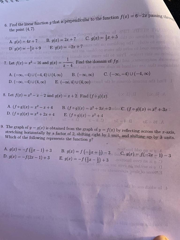 Solved Solve these questions and explain how you got the | Chegg.com