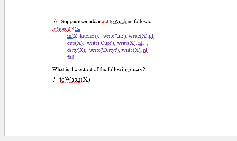 Solved 1 Consider The Following Prolog Program Inp0 2034