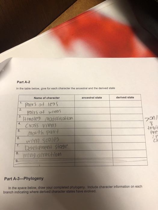 Solved Using this chart with the characteristics I need to | Chegg.com