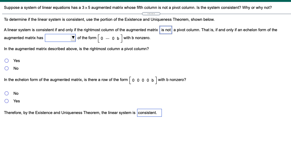 Solved Suppose a system of linear equations has a 3x5 | Chegg.com