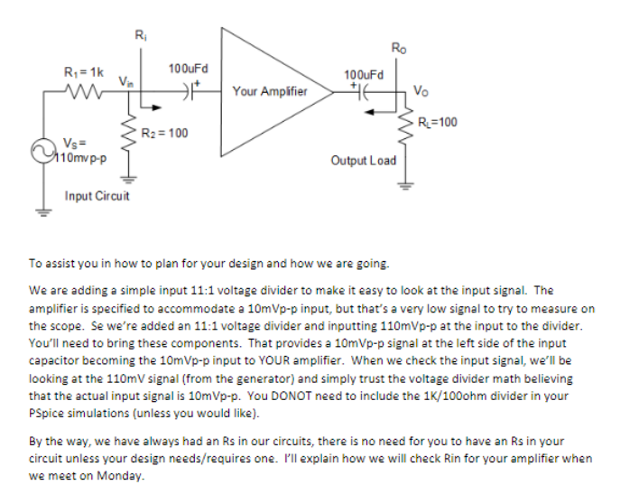 Solved A) Design a multi-stage amplifier to the following | Chegg.com