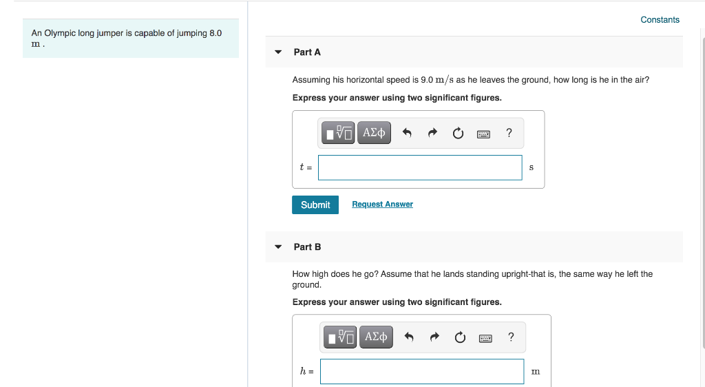 Solved Constants A fire hose held near the ground shoots | Chegg.com
