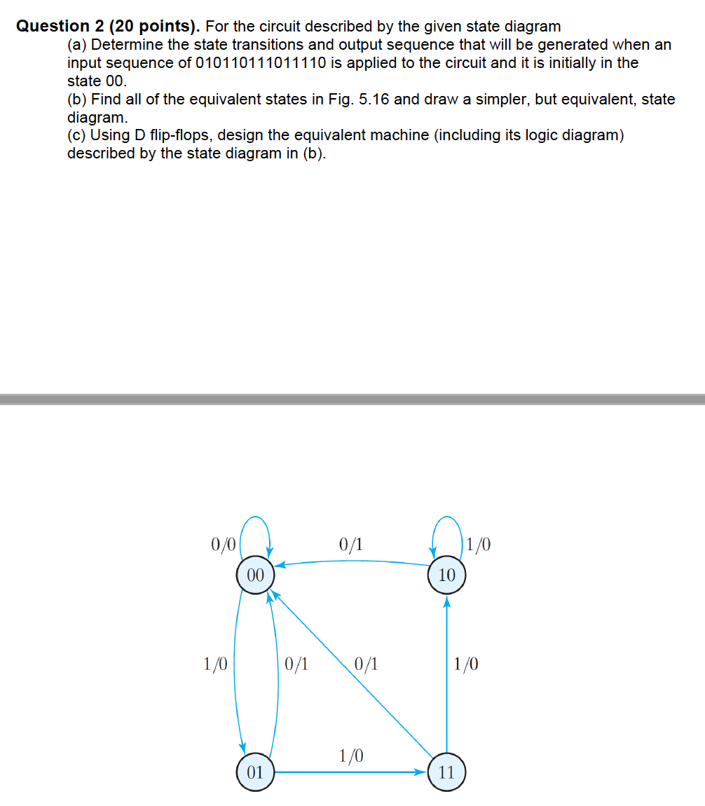 Solved Question 2 (20 points). For the circuit described by | Chegg.com