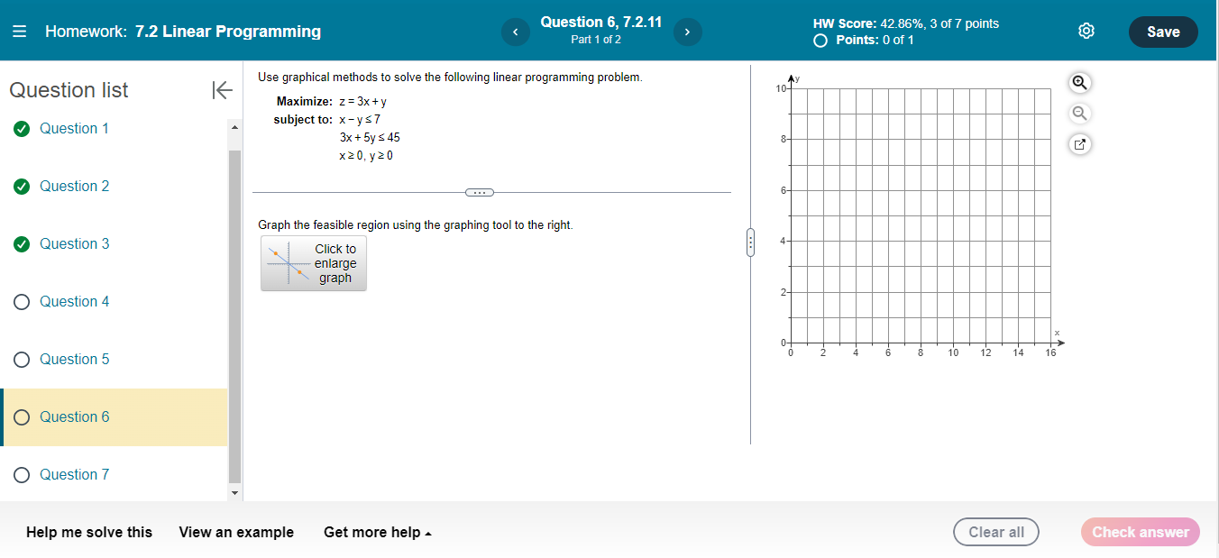 Solved Use graphical methods to solve the following linear | Chegg.com
