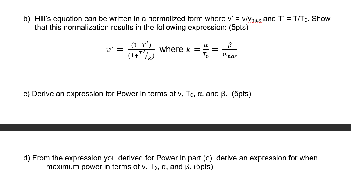 Solved b) Hill's equation can be written in a normalized | Chegg.com