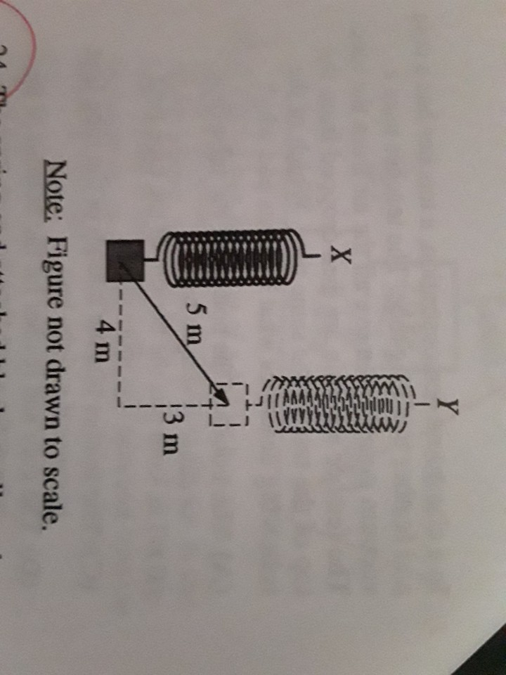 Solved The spring and attached block are allowed to come to | Chegg.com