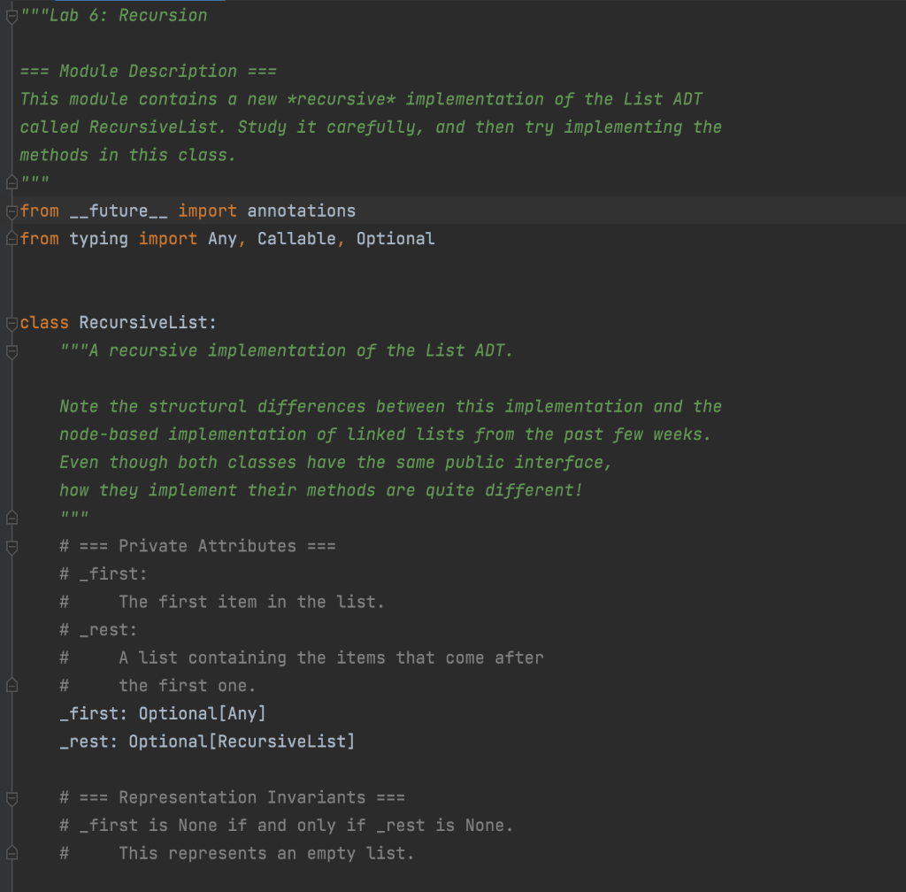 Solved o "Lab 6: Recursion === Module Description === This | Chegg.com