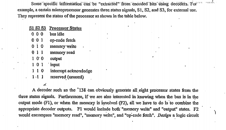 Solved 2. Design a logic circuit to implement two functions, | Chegg.com