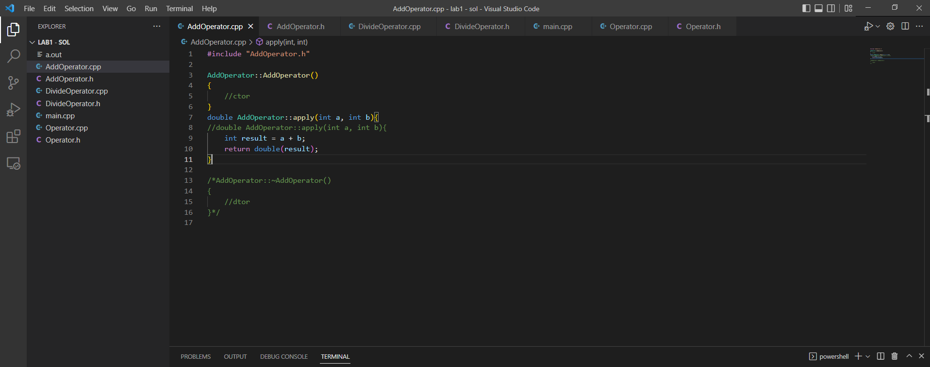 Solved Hi! In a folder, I've got .h and .cpp files with a | Chegg.com