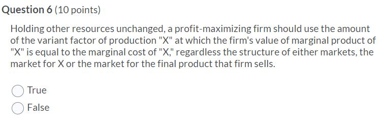 Solved A monopolist is producing a good "Y" using a variant | Chegg.com