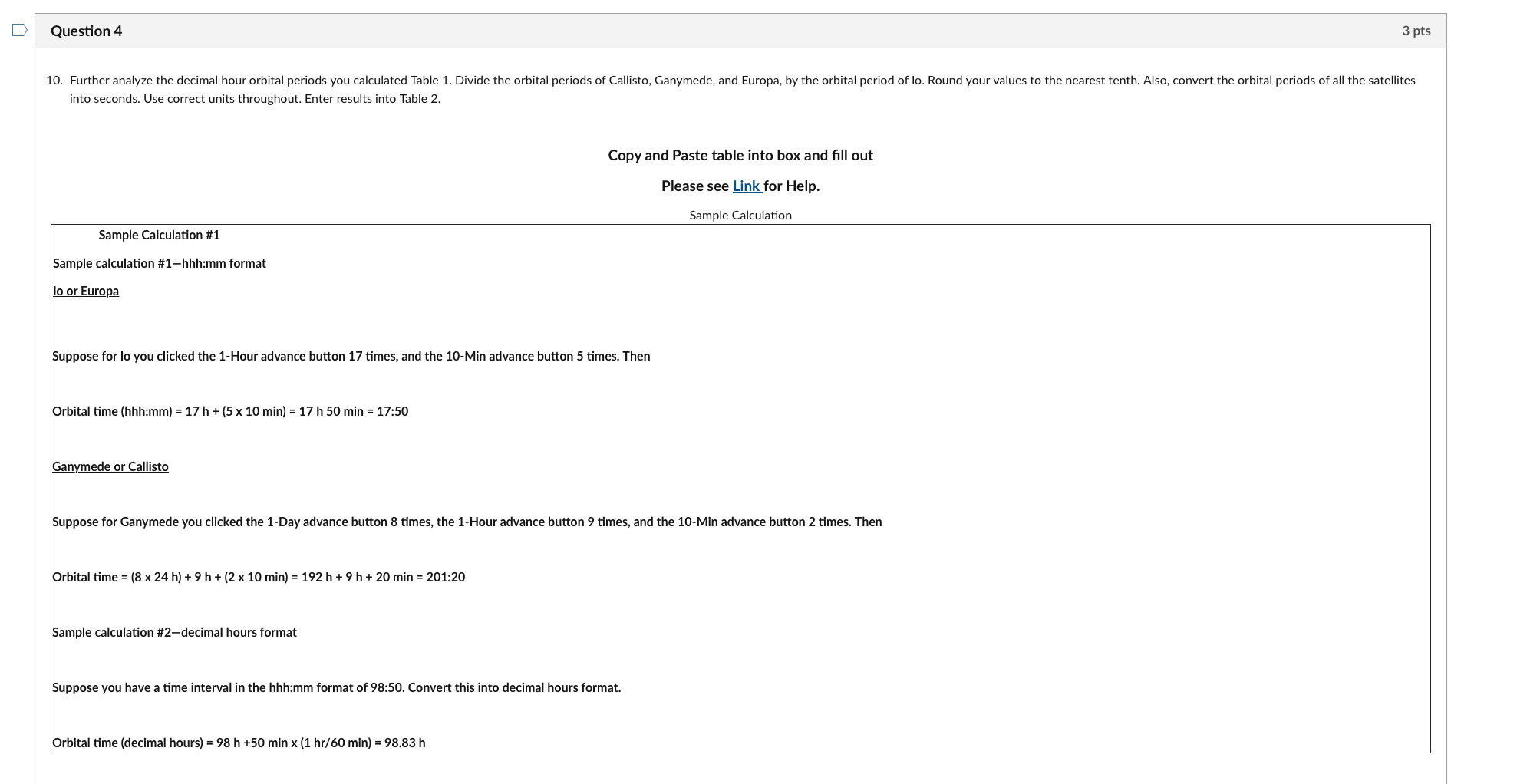 into seconds. Use correct units throughout. Enter | Chegg.com