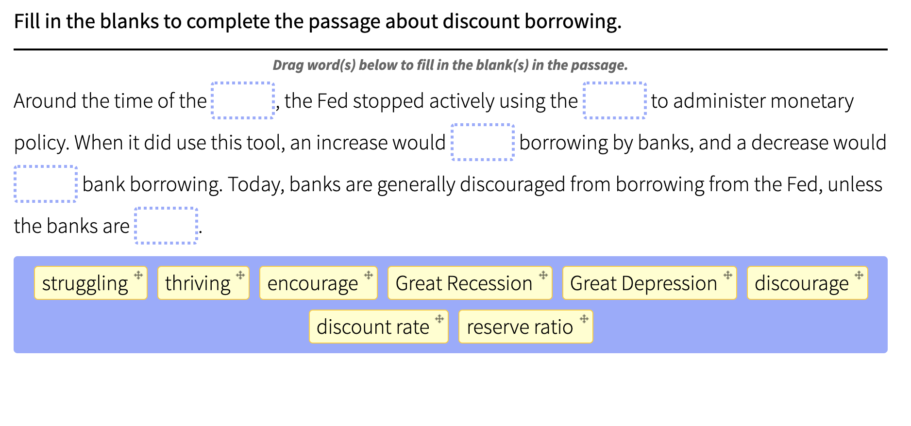 Solved Fill in the blanks to complete the passage about | Chegg.com