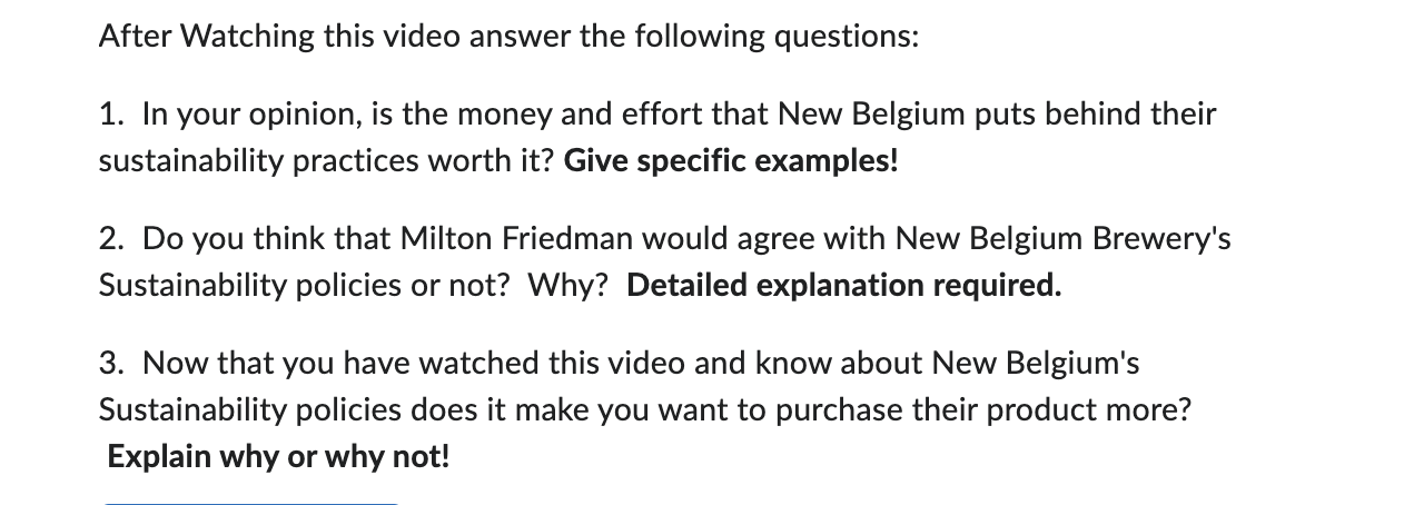 Solved After Watching this video answer the following | Chegg.com