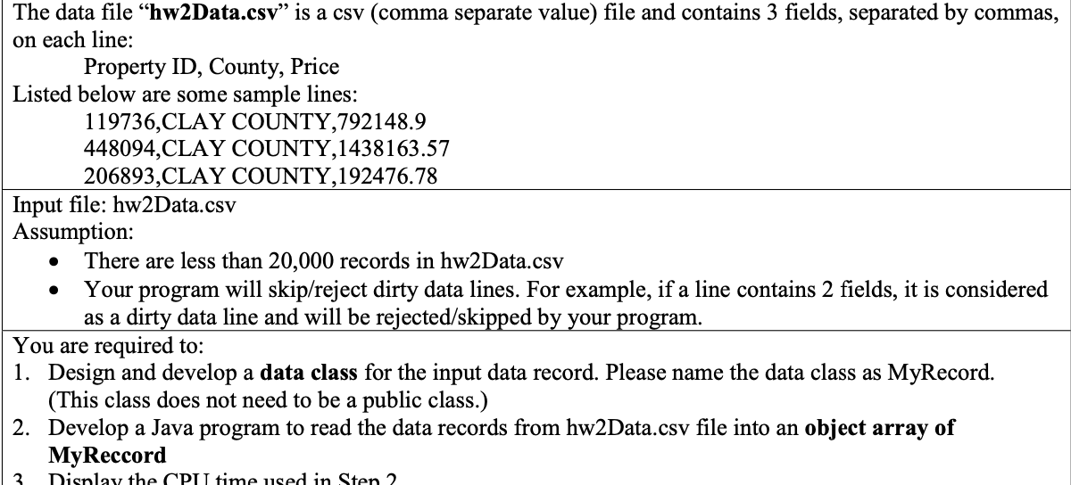 Solved I have a file to read, but the file is too big to | Chegg.com