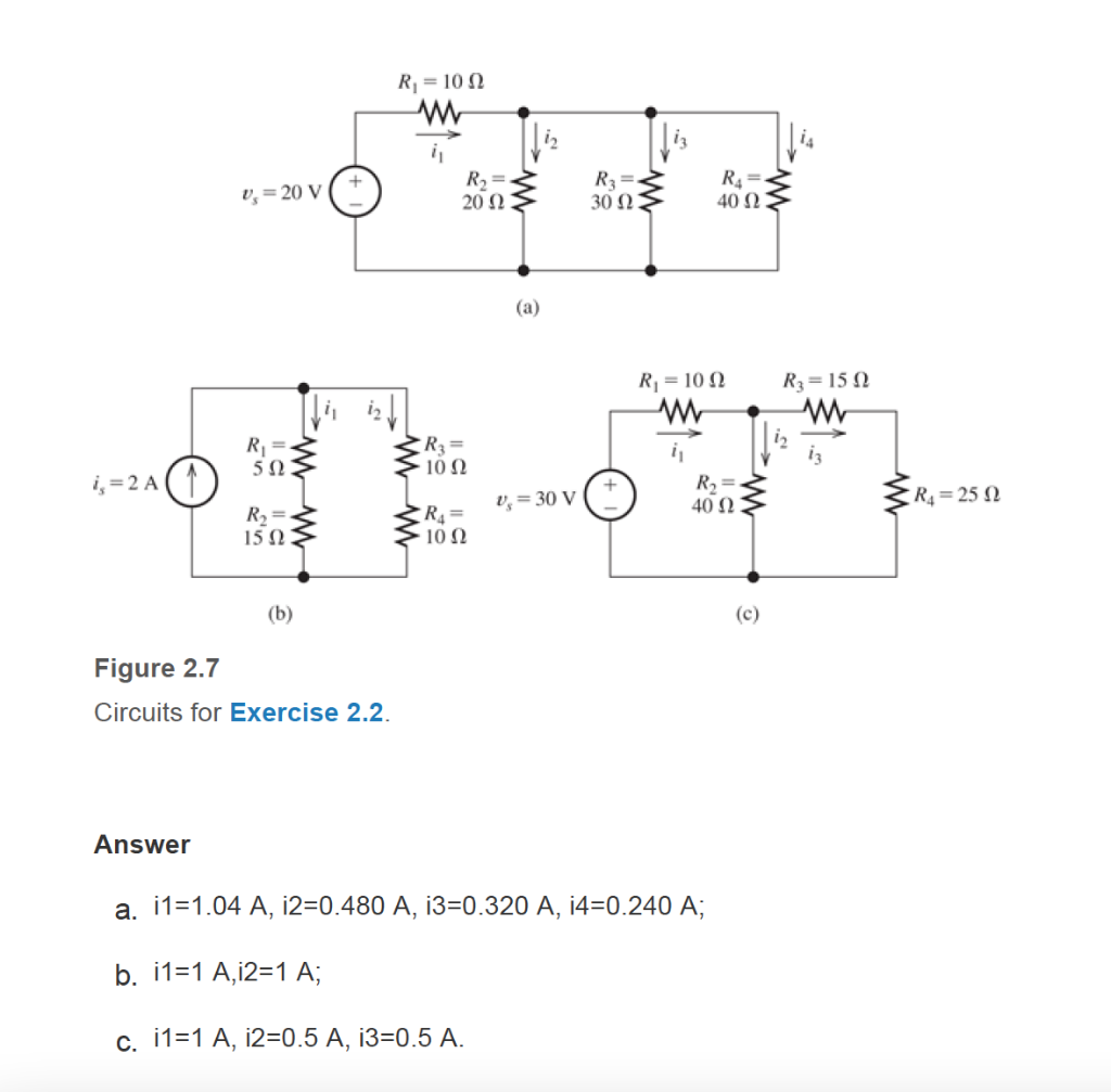 Solved R = 10.12 V = 20 V R = 2012 R = 3012 } RA= 40 Ω } (a) | Chegg.com