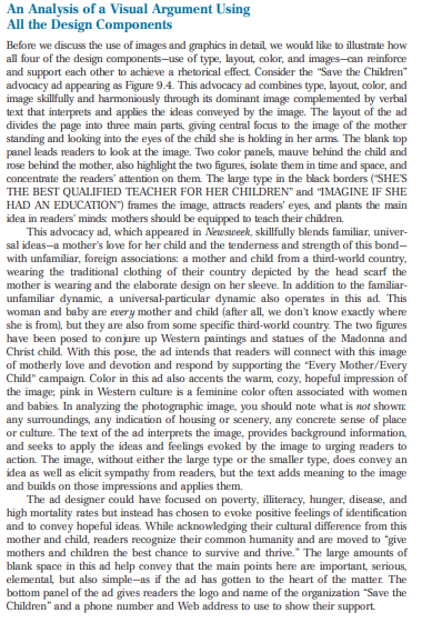 Read "Analyzing Visual Arguments" in Writing | Chegg.com