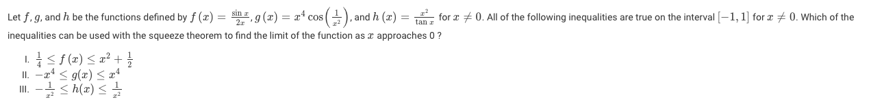 Solved 1) I only 2) II only 3) I and III only 4) II and III | Chegg.com
