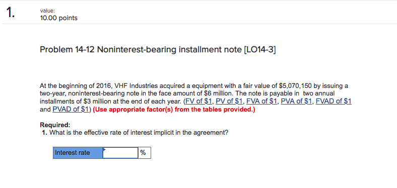 Solved 1 value: 10.00 points Problem 14-12 | Chegg.com