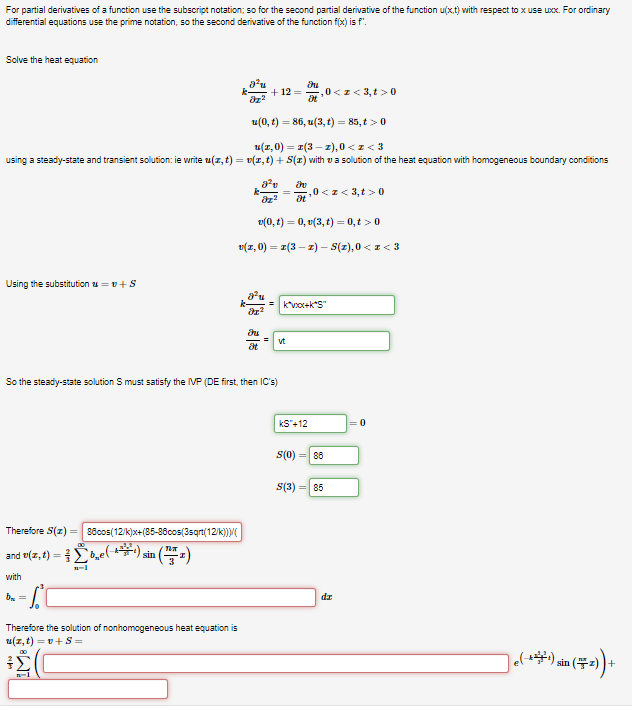 Solved For partial derivatives of a function use the | Chegg.com