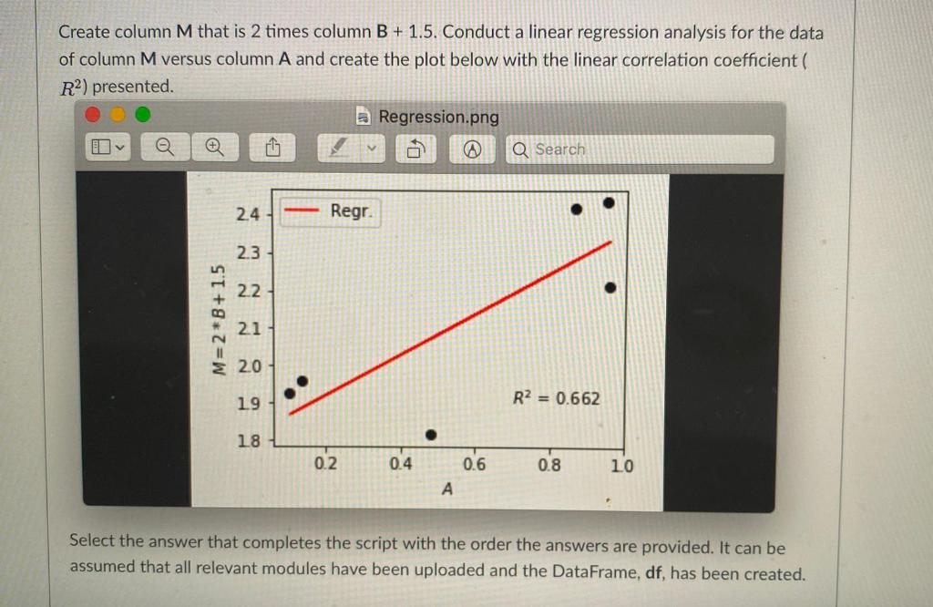 Solved Question 8 2 Pts The Pandas Dataframe Df Is Composed 