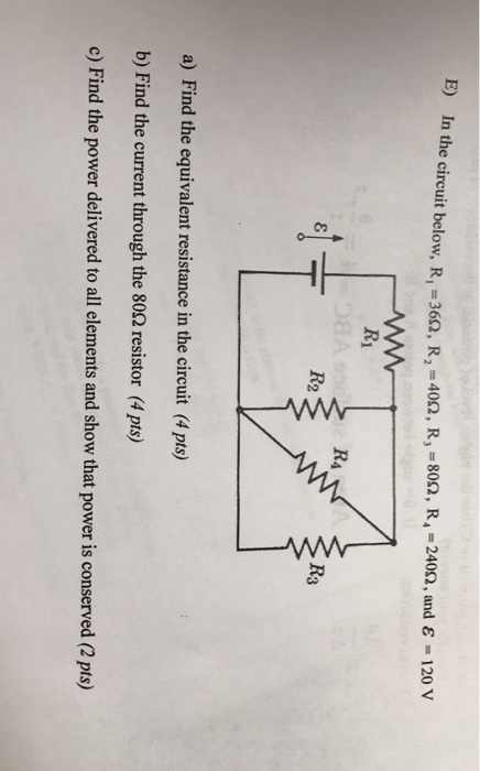 Solved In the circuit below, R_1 = 36 Ohm, R_2 = 40 Ohm, R_3 | Chegg.com
